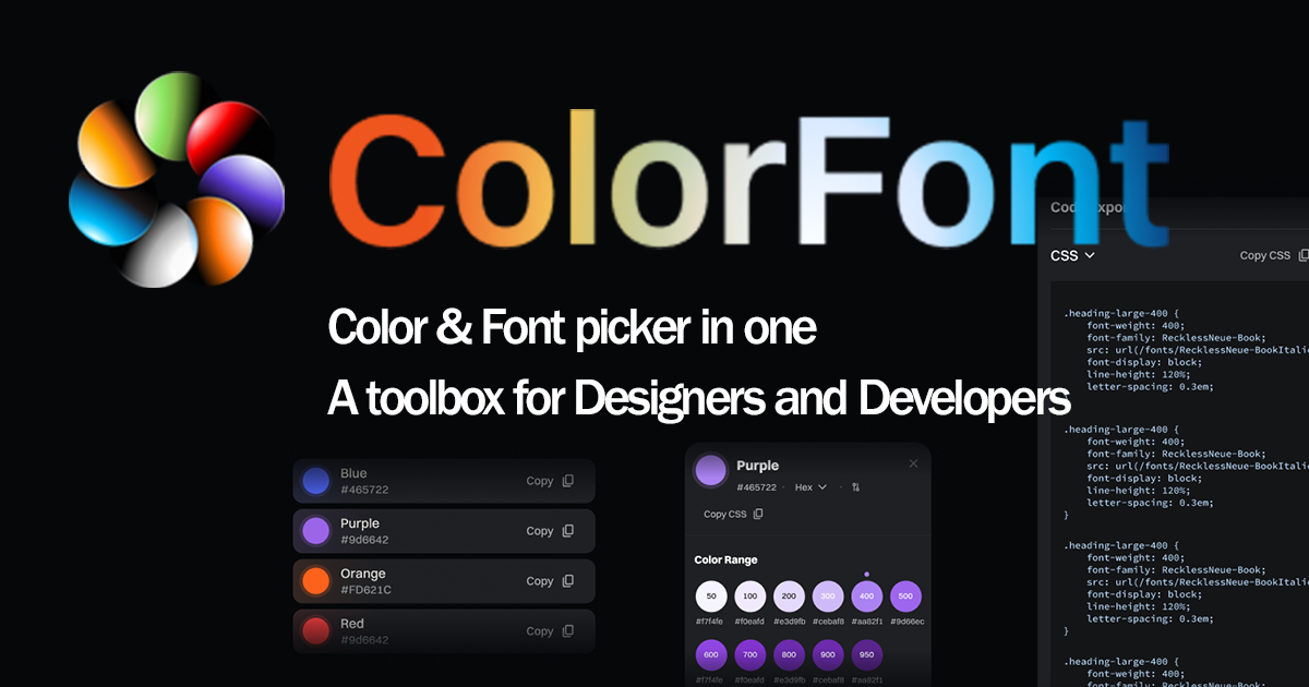 ColorFont Chrome Extension: Colors & Fonts Identifier